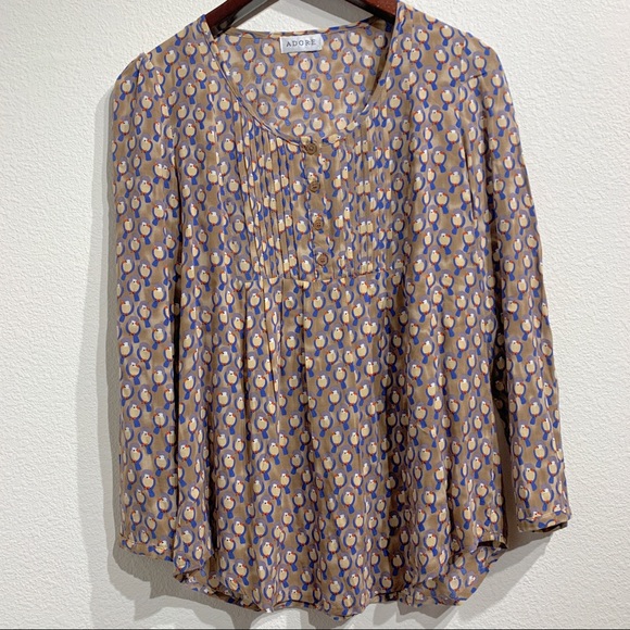 Adore | Tops | Adore Long Sleeve Top Sz L | Poshmark